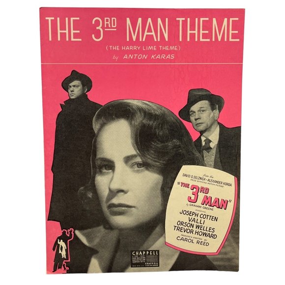 Office | The 3rd Man Theme Vintage Piano Sheet Music Orson Welles Movie ...